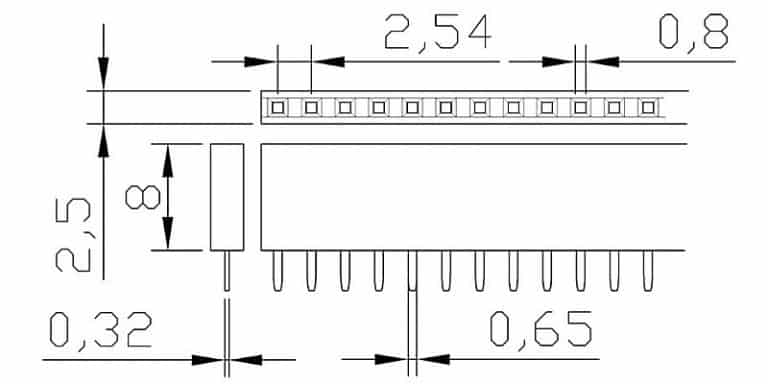 Header Pin Socket 1x2 - Einstronic Enterprise